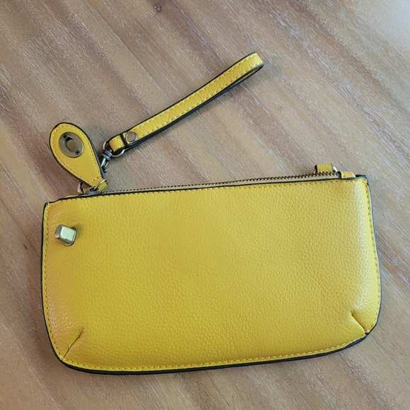 Joy Susan | Bags | Joy Susan Wristlet Unused Mustard Color 9x5 | Poshmark
